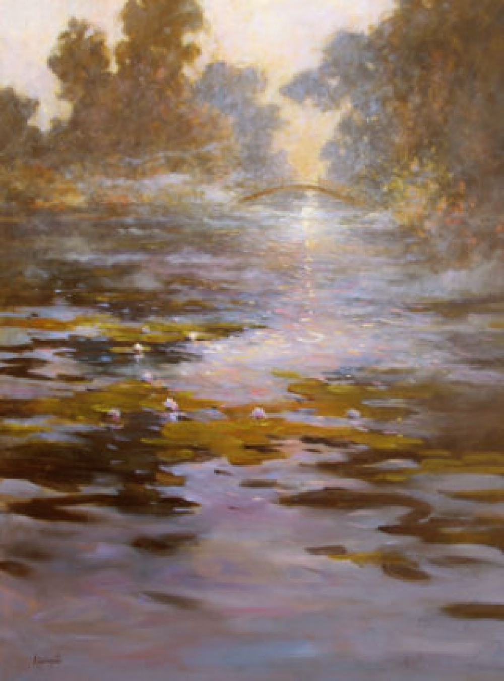 "Morning Mist, Giverny" - Barbara Applegate - Highlands Art Gallery