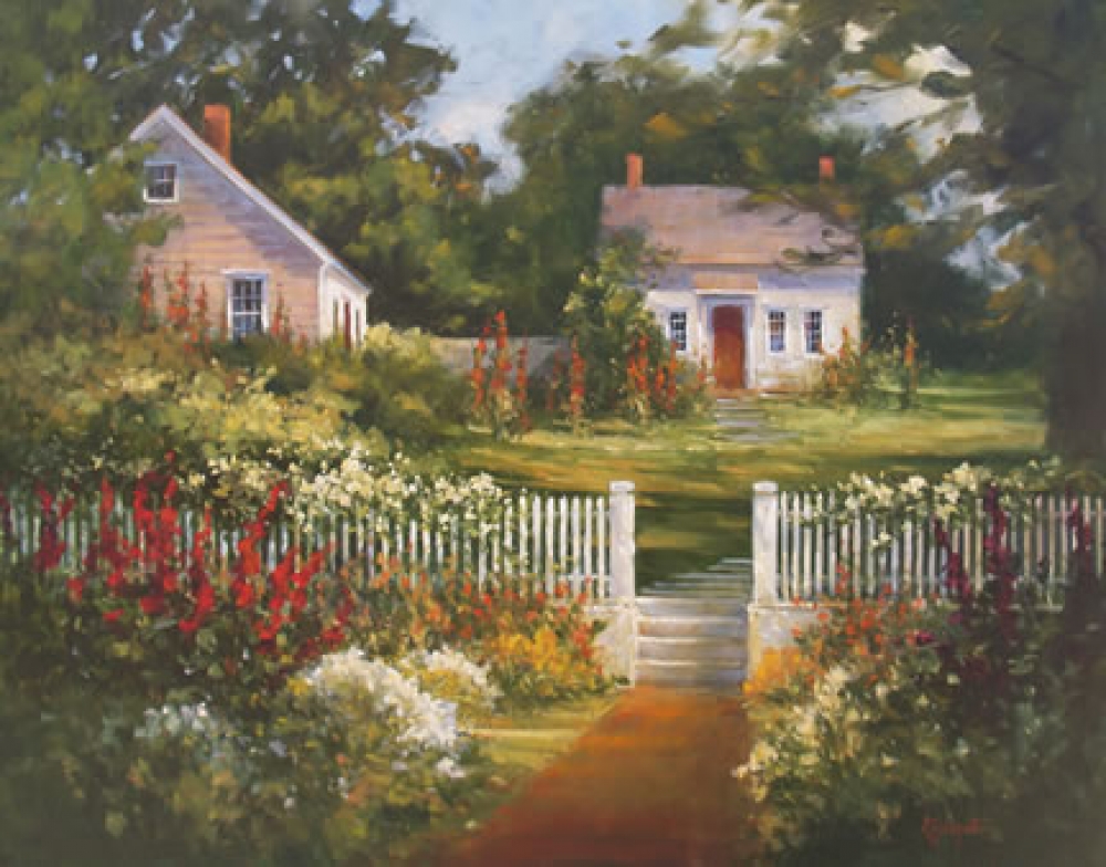 "Summer in the Village" - Barbara Applegate - Highlands Art Gallery