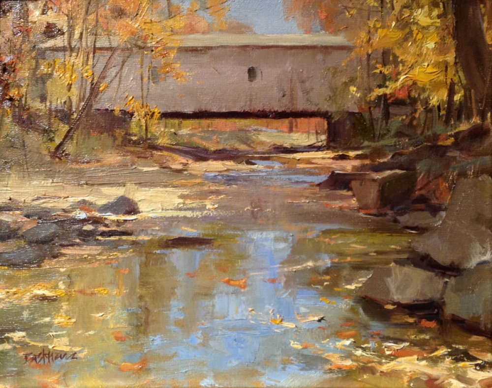 "Fall at the Sergeantsville Covered Bridge" - Kenn Backhaus - Highlands ...