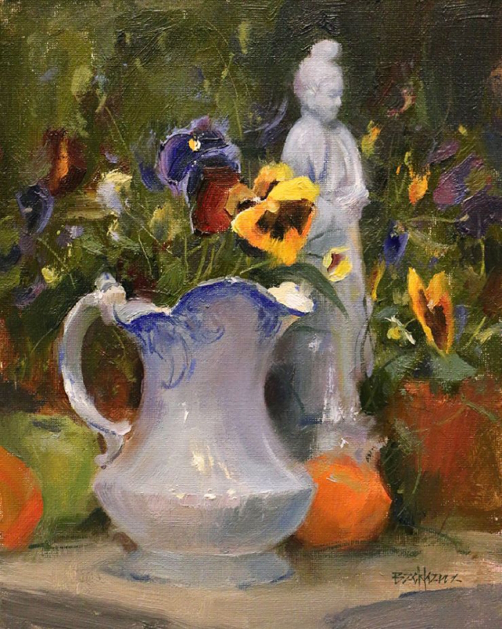 "Still Life with Pansies" - Kenn Backhaus - Highlands Art Gallery