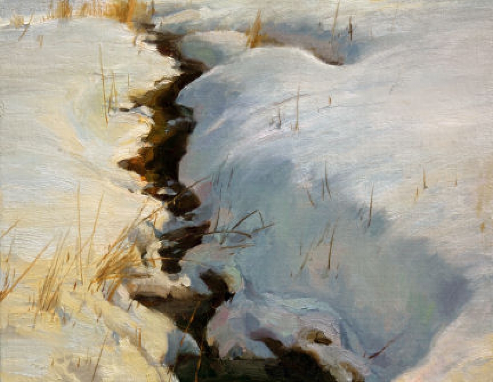 "Winter's Thaw" - Kenn Backhaus - Highlands Art Gallery