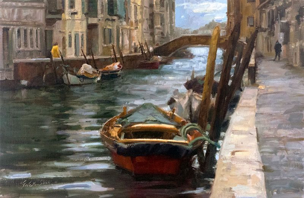 "Ponticello di Venezia" - Howard Friedland - Highlands Art Gallery