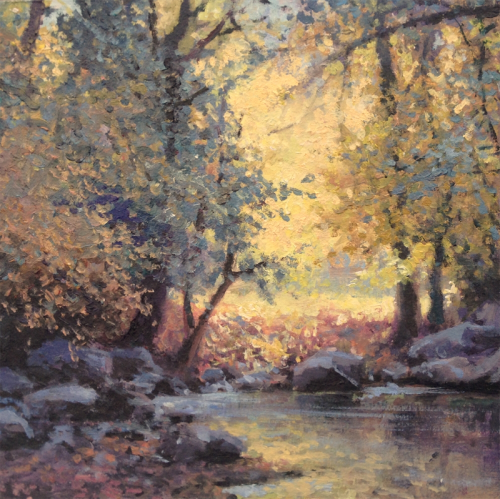 "Autumn on the Creek" - Michael Godfrey - Highlands Art Gallery