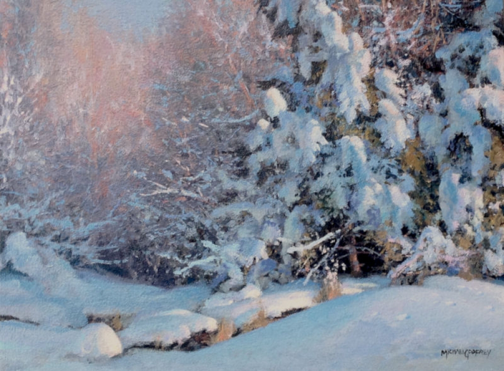 "New Snow" - Michael Godfrey - Highlands Art Gallery