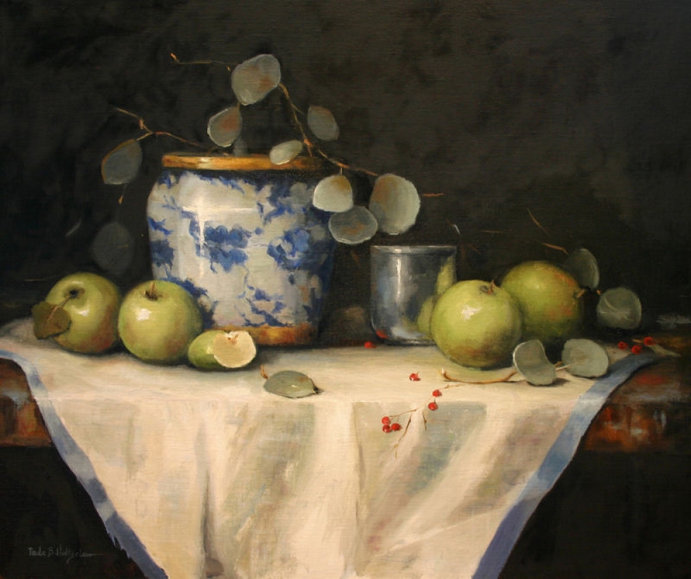 "Cup with Red Berries" - Paula Holtzclaw - Highlands Art Gallery