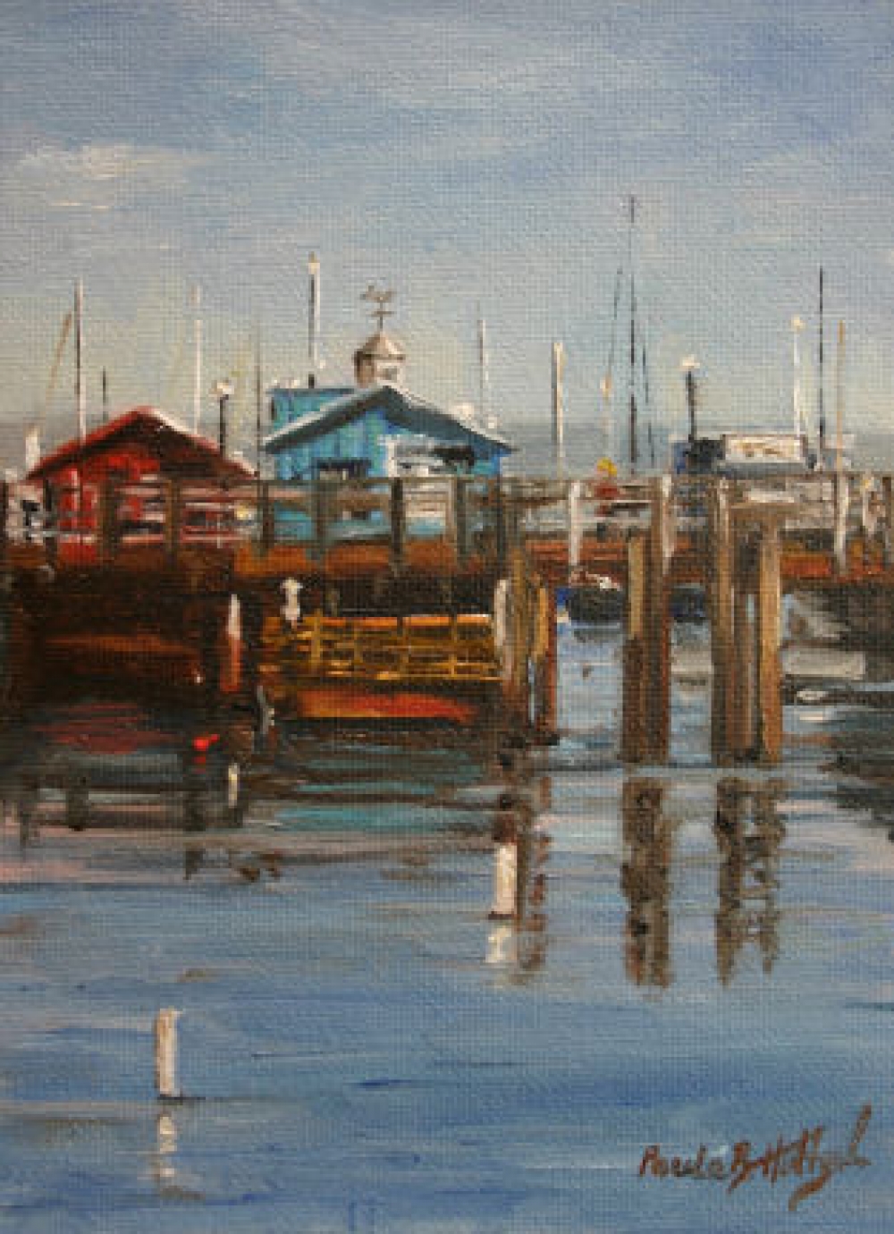 "Docks at the Wharf" - Paula Holtzclaw - Highlands Art Gallery