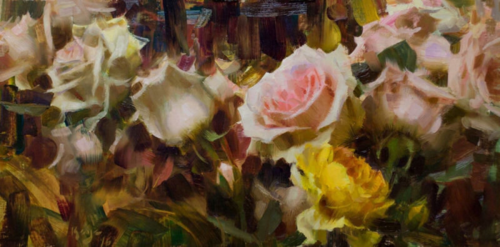 "November Rose Composition" - Daniel Keys - Highlands Art Gallery