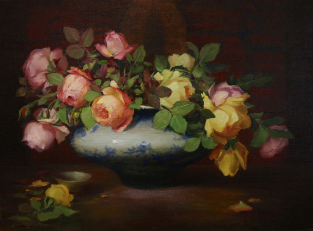 "Rainbow of Roses" - Elizabeth Robbins - Highlands Art Gallery